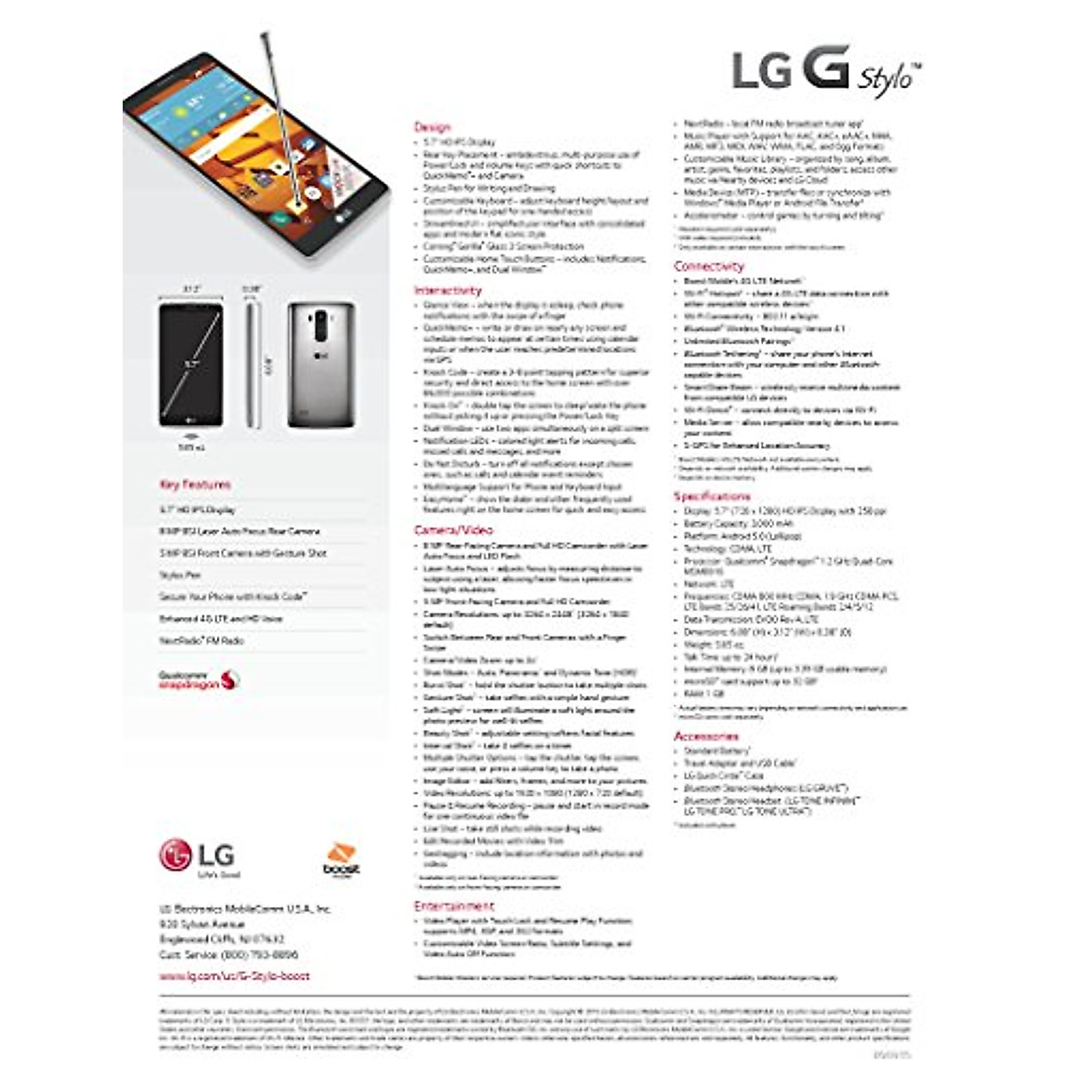 LG G Stylo (Boost Mobile)