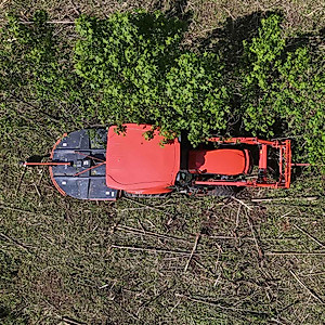 Titan Attachments 5 FT PRO Series Rotary Cutter, for Cat 1 Tractors with Rear 3 Point Hitch, Cast Iron Gear Box with Slip Clutch PTO Shaft, Brush Cutter Attachment, Mulches with Rear Discharge