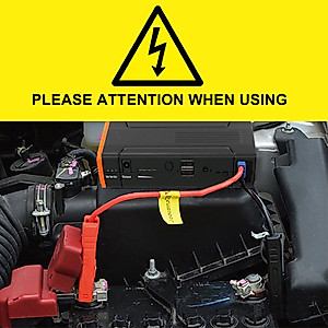 KUNCAN EC5 Jump Starter Cable with Battery Clamps - 12V Replacement Alligator Clips to EC5 Connector Car Jumper Cable for Emergency Portable Car Jump Start Battery Booster Cable 10AWG Wire