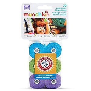 Munchkin® Arm and Hammer Diaper Bag Refills, 6 Pack, 72 Bags