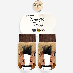 Piero Liventi Derby Pony Boogie Toes Rattle Sock, 1-Pair (0-1Y)