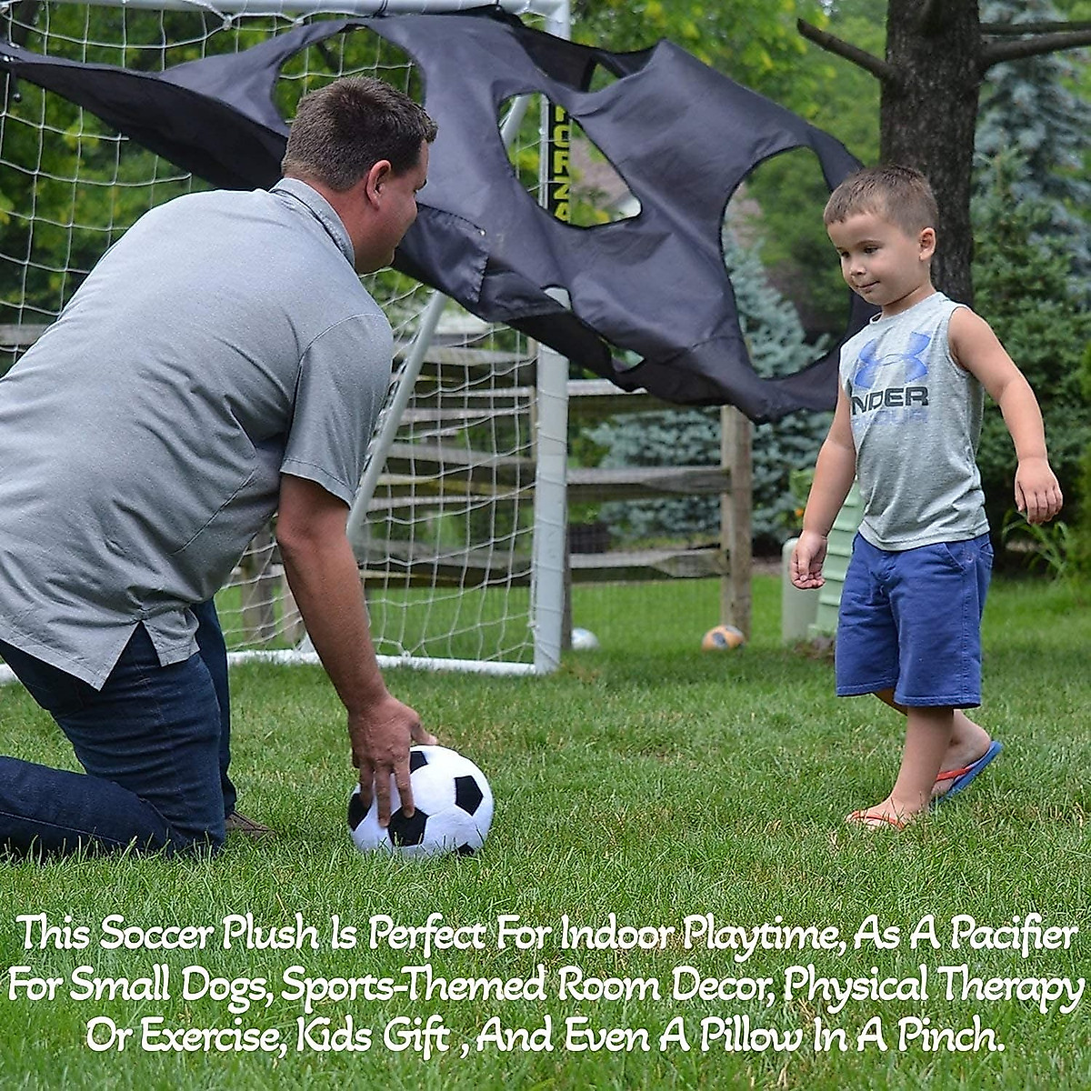 Soccer Ball Plush Baby Room: Soft Boy Stuffed Pillow Toys - Play Sports Throw Decor 6-12 Months