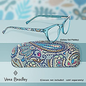 Vera Bradley Clamshell Readers Eyeglass Case, Black Bandana Medallion (Readers Case)