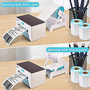 Lanbertent Bluetooth Thermal Shipping Label Printer, 160mm/s 4×6 Wireless Label Maker Machine for Small Business Home Packages, Support Amazon, Ebay, Etsy, Shopify, UPS, FedEx, USPS, Multiple Systems