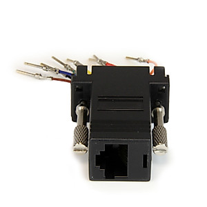StarTech.com DB9 to RJ45 Modular Adapter - M/F - Serial adapter - DB-9 (M) to RJ-45 (F) - GC98MF,Gray