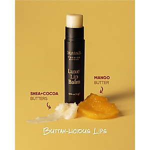 Buttah Skin by Dorion Renaud Luminating & Nourishing Lip Balm .15oz [2 Pack] - Nourishing Lip Balm for Healthy Looking Lips - Shea Butter Lip Balm - Naturally Based Skin Care - Black-Owned Skincare