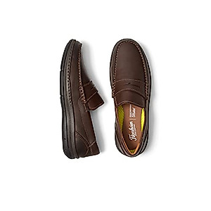 Florsheim Central Moc Toe Penny Leather Brown Crazy Horse 10.5 M (D)