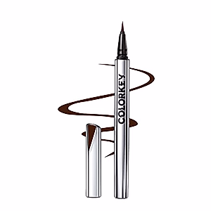 COLORKEY Floating Color 24 Hours Longwear Waterproof Liquid Eyeliner, Sweat Resistant, Waterproof and Smudgeproof Eye Liners Eyeliner Pencil (N02 Brown)
