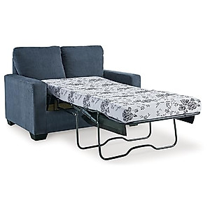 Signature Design by Ashley Rannis Sofa Sleeper Sofabed, 54"W x 40"D x 39"H, Blue