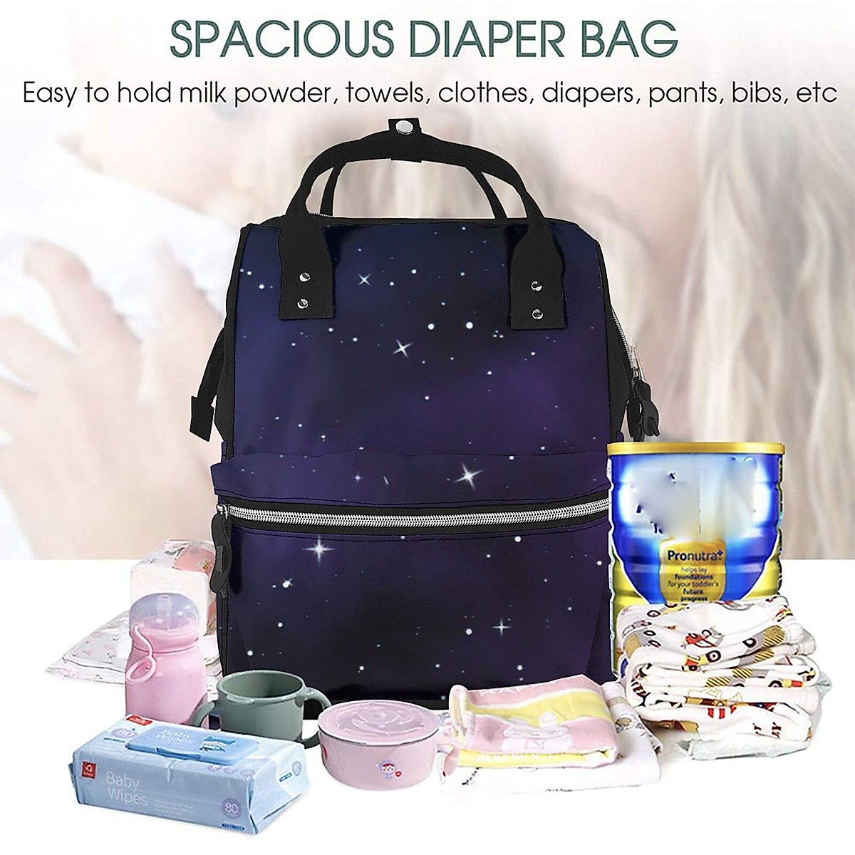 Multifunction Diaper Bag Rustic Brown Teal Western Country Tooled Leather Waterproof Large Capacity Baby Mummy Backpack Maternity Travel Nappy Bags for Mom Durable Stylish Tote Shoulder Bag