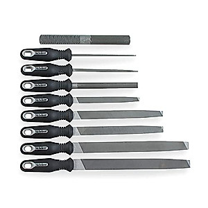 Nicholson 9 Pc. 6", 8", 10" & 12" Maintenance File Set with Ergonomic Handles - 22030HNNN, Multicolor, One Size