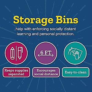 Really Good Stuff Non-Tip Book and Binder Holders, 5½” by 13½” by 7¾” (Set of 12, Black) Magazine, Folder Bins with Stabilizer Wings, Built-In Label Holder – Durable, Won’t Fall Over
