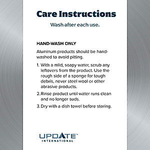 Update International Aluminum Fry Pan 12in Uncoated , Silver