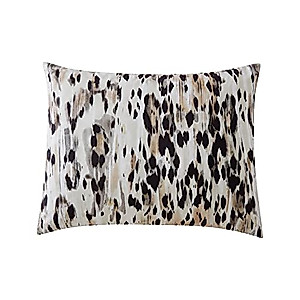 Kenneth Cole New York - Queen Duvet Cover Set, Cotton Reversible Bedding with Matching Shams, Modern Home Décor (Abstract Leopard Brown, Queen)