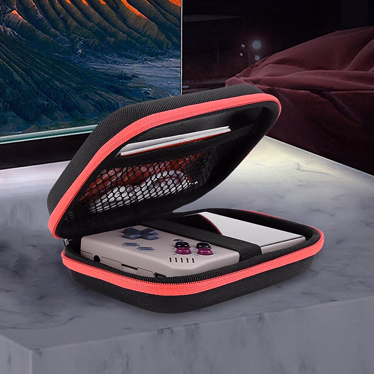 sikiwind Miyoo Mini Plus,Retro Handheld Game Console with 64G TF Card,3.5-inch Portable Rechargeable Open Source Video Game Console Emulator with Storage Case,Support 10000+Games,WiFi.