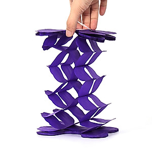 Black-Purple Orange Green Halloween Party-Decorations - 157Ft Four-Leaf Clover Streamers Garland Hanging Banner,Birthday Wedding Baby Bridal Shower Decor Hugtmr