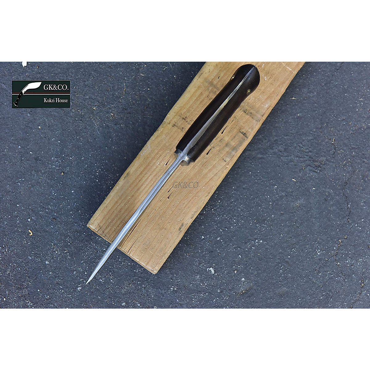 GK&CO. Kukri House Genuine kukri/khukuri - 6 Inch Iraqi Panawal Angkhola Gripper Handle Black Sheath Hand Made in Nepal…