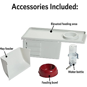 LAZAT Luxury Guinea Pig Cages - Rabbit cage for Rabbit, Guinea Pig, Ferret, Chinchilla, The Perfect Haven for Small Pets. (47.16 x 23.62 x 19.68 inches)