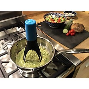 Uutensil Stirr - The Unique Automatic Pan Stirrer - With LED Speed Indicator, Red