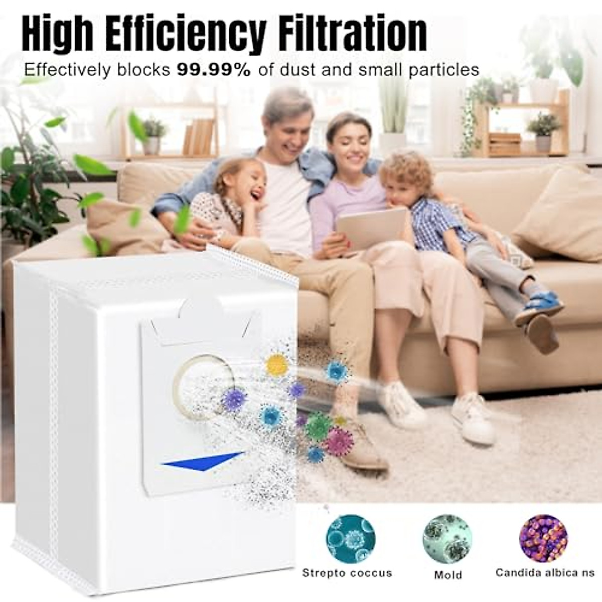 6/12 Pcs Dust Bags For ECOVACS DEEBOT X2 / X2 Omni / X2 Pro/ DEX86 Vacuum Cleaner Robot Replacement Parts, Auto-Empty Station DDB030025 (12 Pack)