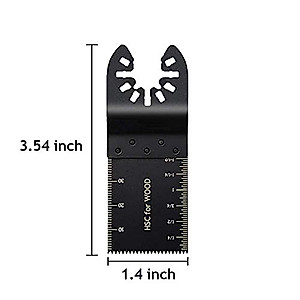 Intpro 40 Oscillating Tool Saw Blades Universal Wood Multitool Blade Quick Release Fits Porter Cable Black & Decker Rockwell Ridgid Ryobi Milwaukee DeWalt Chicago Craftsman