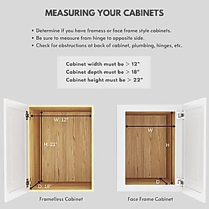 HOSUN Pull Out Under Sink Cabinet Organizer, 2 Tier Slide Wire Shelf Basket- 10.43W x 17.32D x 14.56H - Request at Least 12 inch Cabinet Opening, Perfect For Kitchen/vanity Under Sink Storage