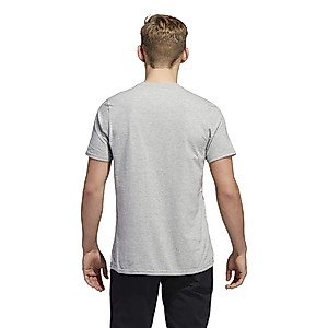 adidas mens Continental Camo Graphic Tee Medium Grey Heather Small