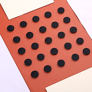 AIEX 30 Pcs Grips for Guitar Picks, Rubber Guitars Pick Grip, Self-Adhesive Round Guitar Grips for Guitars Picks Stop Dropping (Black, Only Grips)