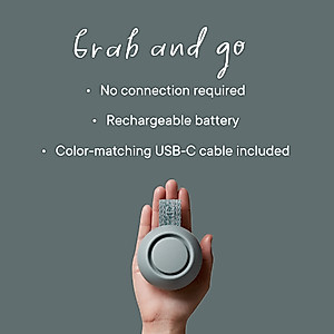 Hatch Rest Go | Portable Sound Machine for Babies and Kids | Baby Sleep Soother | 10 Soothing Sounds | White Noise | Shush | Travel | Registry Gift | Baby Shower | Clips on Baby Stroller | Slate