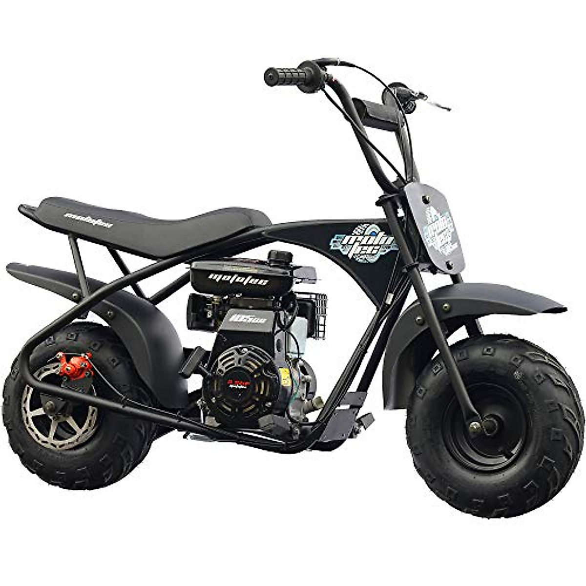 MotoTec 105cc 3.5HP Gas Powered Mini Bike, Black, (MT-MiniBike-105cc_Black)