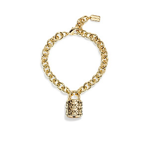 Coach Women's Quilted Padlock Bracelet