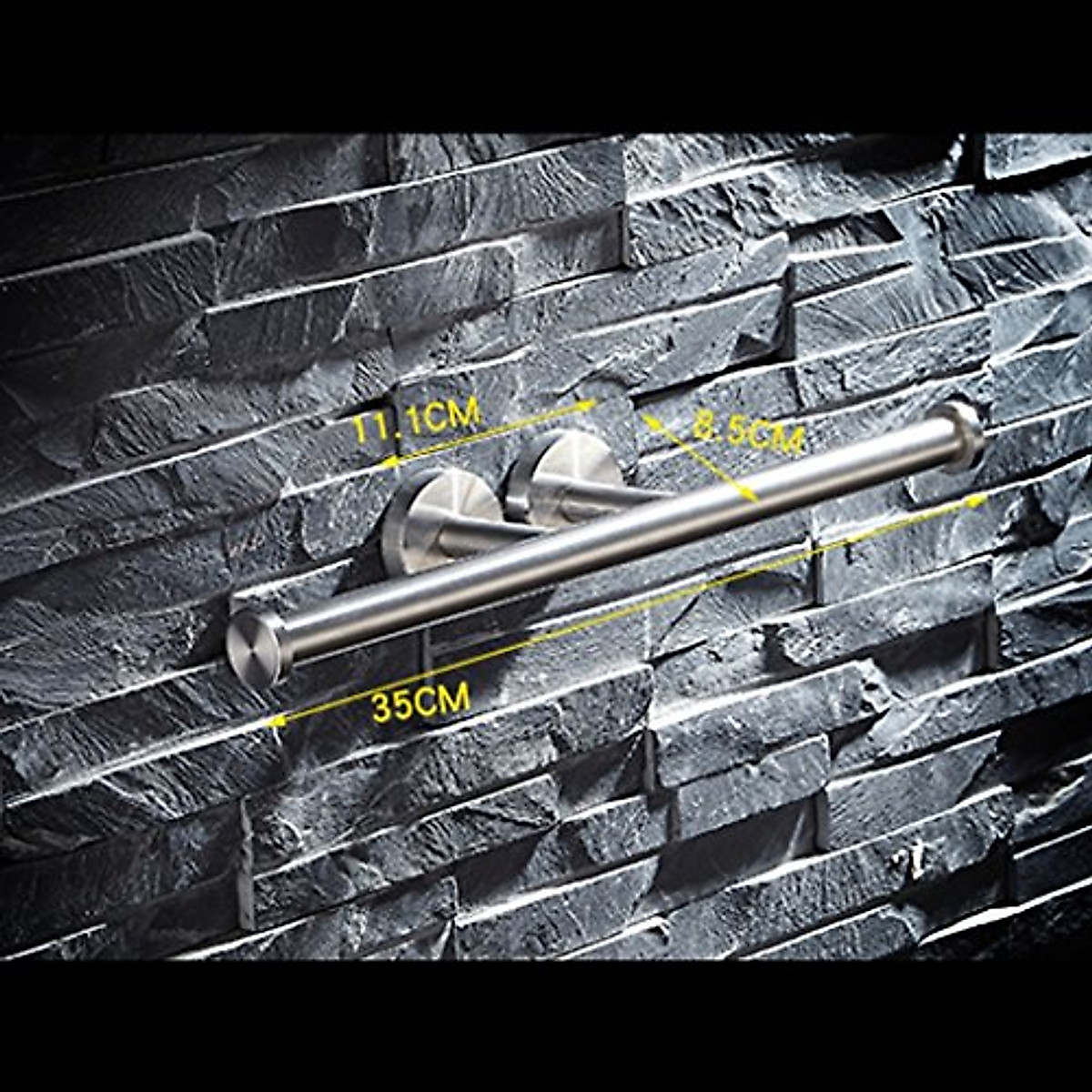 OMOONS Stainless Steel Towel Bar,Creative Multifunctional Single Rod Towel Rail