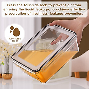 KEMETHY 50 PCS Food Storage Containers with Lids Airtight, Extra Large to Small Containers-Total 581.2oz, Kitchen Organization, Stackable, BPA-Free, Leak-Proof, Labels & Marker Pen