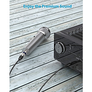 KINGTOP XLR Female to 6.35mm (1/4 inch) TRS Male Jack Lead Balanced Signal Interconnect Cable, XLR to Quarter inch Cable for Microphones, Mixer, Audio Sound Consoles, Power Amplifier (4.5ft / 1.4m)