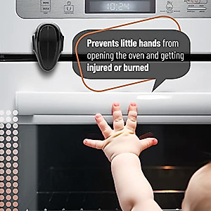 Mr. Pen- Oven Lock Child Safety, 1 Pack, Black, Heat-Resistant Oven Lock, Stove Child Proof, Stove Baby Proof, Stove Locks Child Safety, Oven Baby Proofing, Oven Safety Locks for Babies