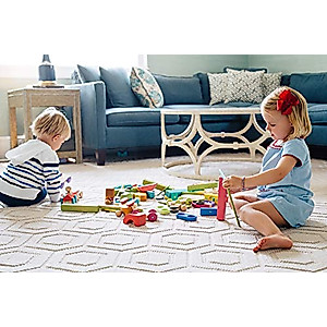3 Piece Tegu Magnetic Racer Building Block Set, Orange