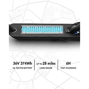 OKAI Electric Scooter for Adults - Up to 28 Miles & 15.5 MPH Commuting Electric Scooter, 300W Motor, 10" Tubeless Tires, Max Load 264 lbs Folding Electric Scooter with Dual Brakes, ES520B