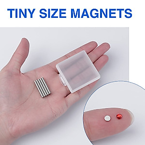 TRYMAG Magnets, 3x1 300Pcs Tiny Magnets Mini Magnets Small Round Disc Office Magnets for Fridge, Whiteboard, Billboard, Hobbies, Dry Erase Board