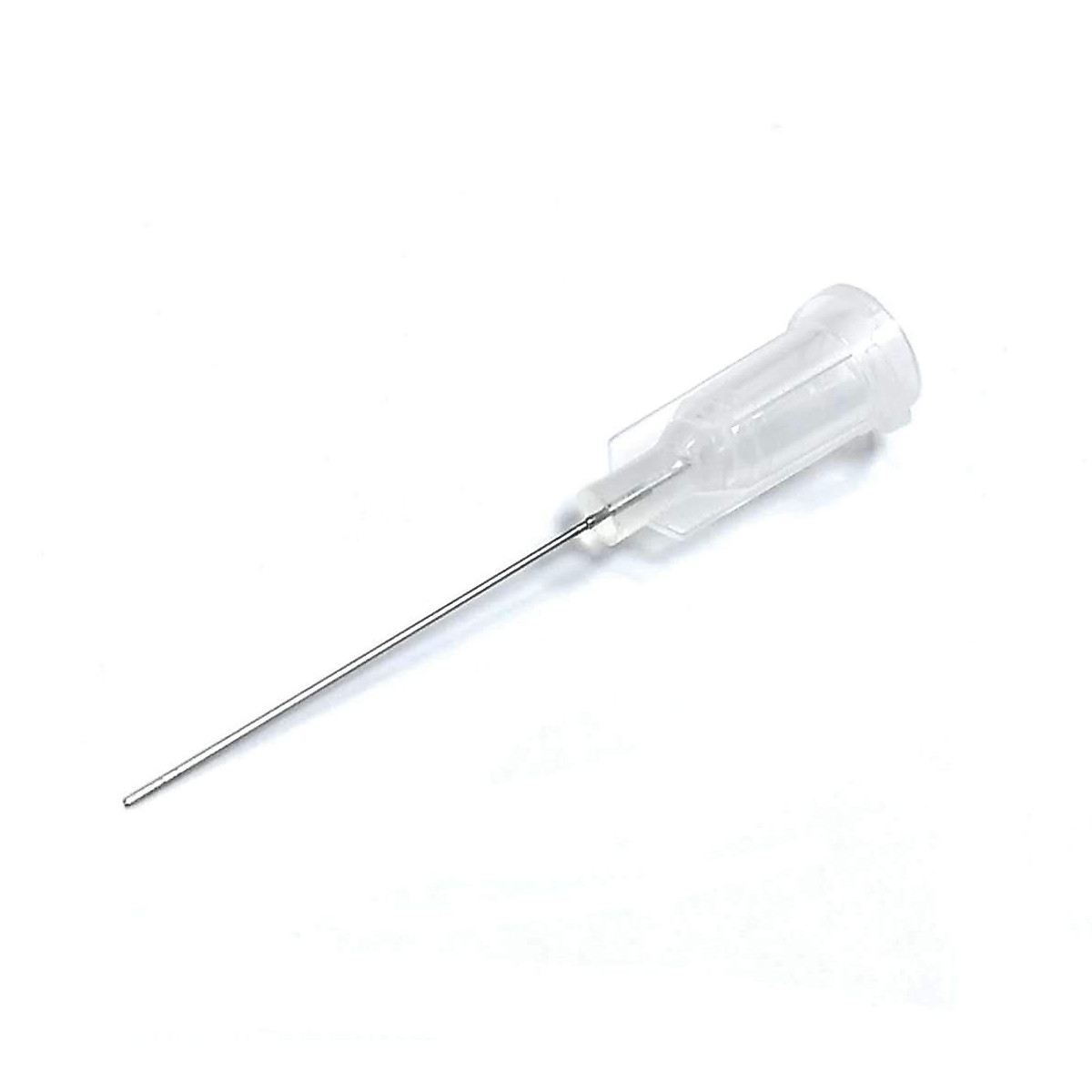 27 Ga 1 Inch Industrial Non-sterile Blunt Tip Dispensing Needle with Luer Lock, Precision Applicator (Clear,50 PCS)
