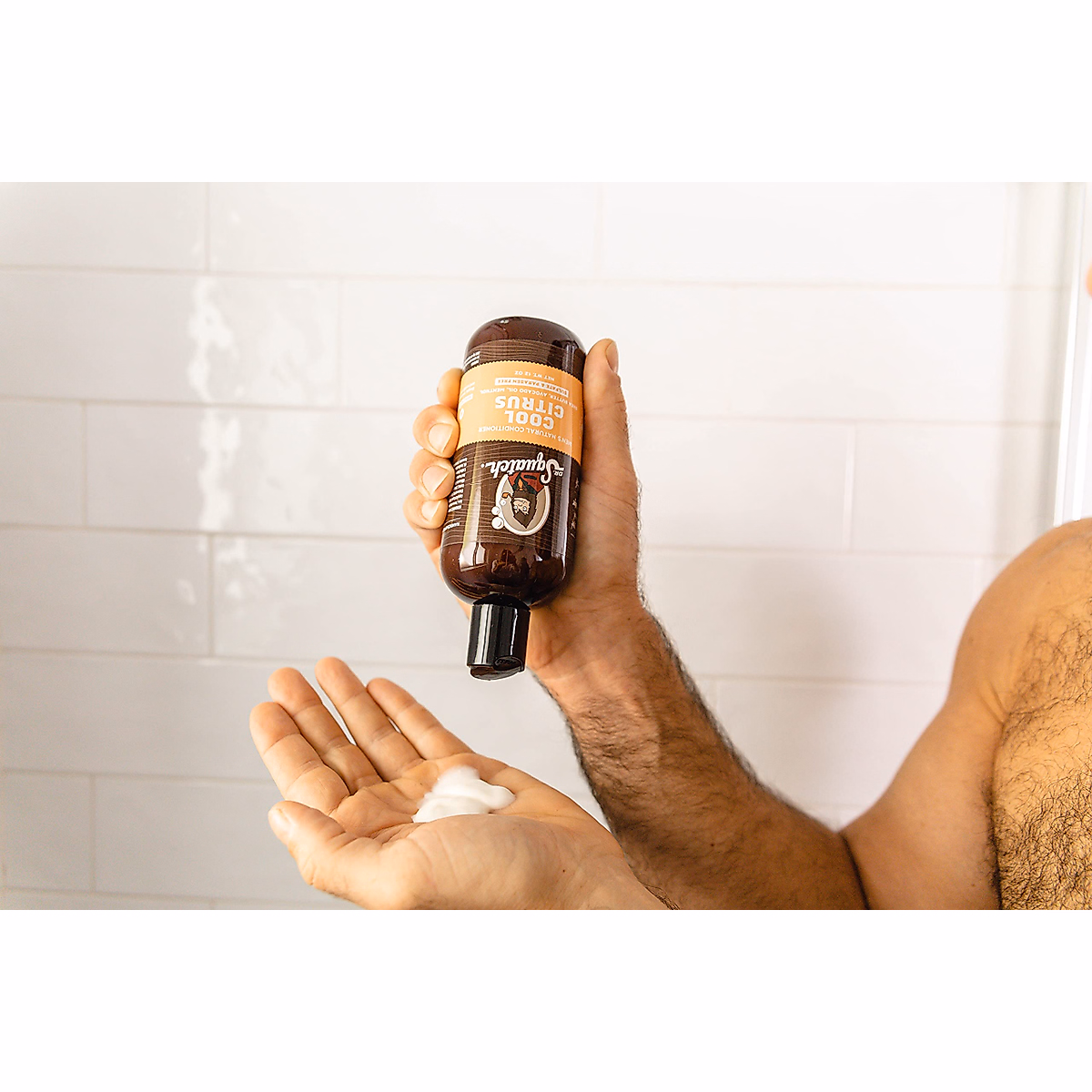 Dr. Squatch Cool Citrus Conditioner for Men – Daily Hair Conditioner – Stimulates, Hydrates, Soothes Scalp – Naturally Sourced with Organic Peppermint, Calendula, Clary Sage