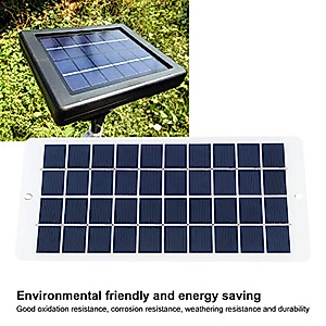 Alomejor Monocrystalline Silicon Solar Charging Panel for Phone, 4.5W USB Output Outdoor Charger