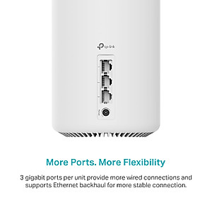 TP-Link Deco AXE5400 Tri-Band WiFi 6E Mesh System - Wi-Fi up to 7200 Sq.Ft, Engadget Rated Best Mesh For Most People, Replaces WiFi Router and Extender, AI-Driven Mesh New 6GHz Band, 3-Pack(Deco XE75)