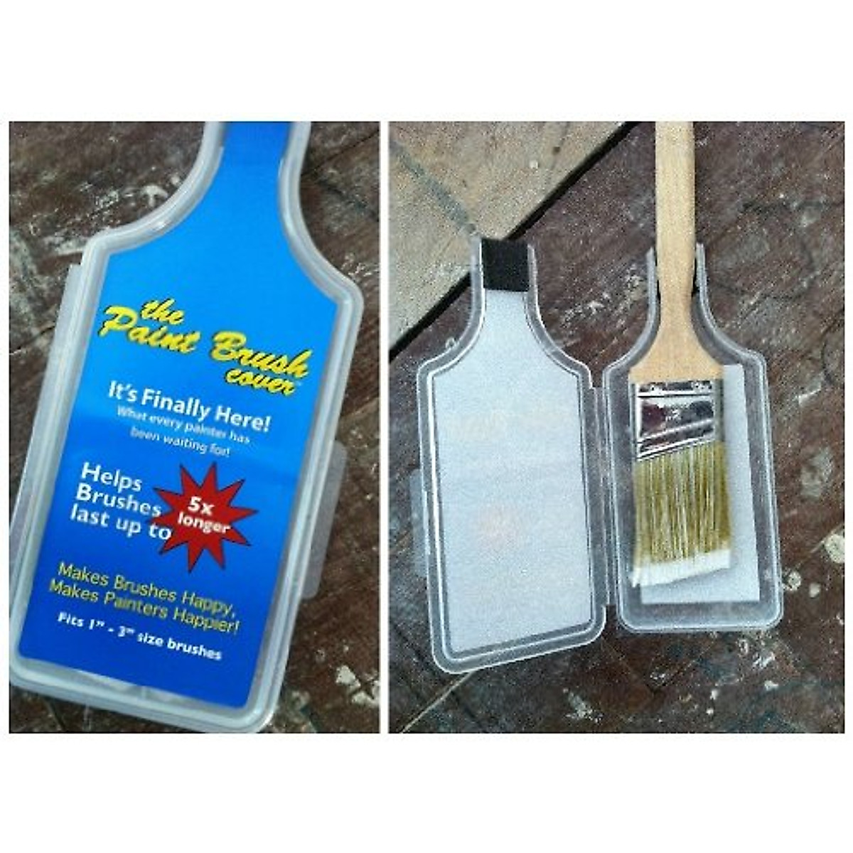 The Paint Brush Cover (3 Pack). Professional Painting Brush Holder/Case. Holds 1" to 3" Brushes