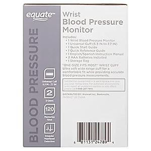 Equate 4500 Series Wrist Blood Pressure Monitor