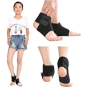 Sport Unisex Child Ankle Brace, Fitness Adjustable Breathable Non Slip Sleeve Double Hook Loop Compression Ankle Support Wraps for Sport, Ankle Sprain, Injury Recovery