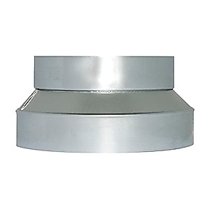 10 Inch to 8 Inch Round HVAC Duct Reducer & Increaser - Galvanized Sheet Metal Ducting Connector for Airflow, Heating, Cooling, & Air Ventilation System Extra Strength and Fitting