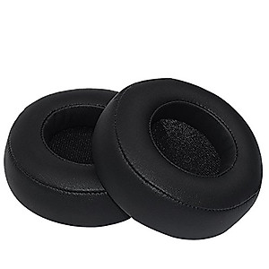 Sqrmekoko Replacement Ear Pad Cushion Cups Cover Earpads Repair Parts Compatible with Beats by Dr Dre Pro Detox (Black)