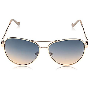 Jessica Simpson Women's J5702 Elegant Metal Aviator Pilot Sunglasses with UV400 Protection- Glamorous Lightweight Sunglasses for Women, 61mm