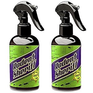 Rodent Sheriff Pest Control - Ultra-Pure Peppermint Spray Repellent - Naturally Repels Mice, Raccoons, Ants, and More - Made in USA (2)