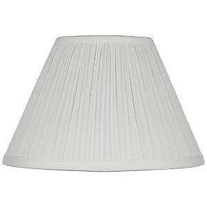 Antique White Small Empire Mushroom Pleated Lamp Shade 5" Top x 11" Bottom x 7.5" High (Clip-On) Replacement - Springcrest